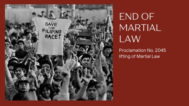 History of the Philippines during Martial Law (1969-1986) | PPTX