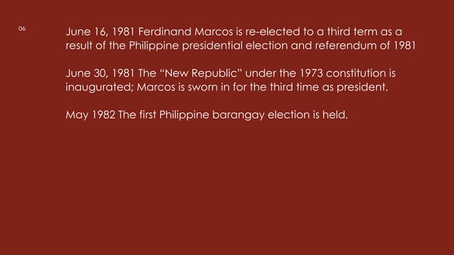 History of the Philippines during Martial Law (1969-1986) | PPTX