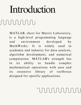 MATLAB Features for Data Analysis & Simulation | PDF