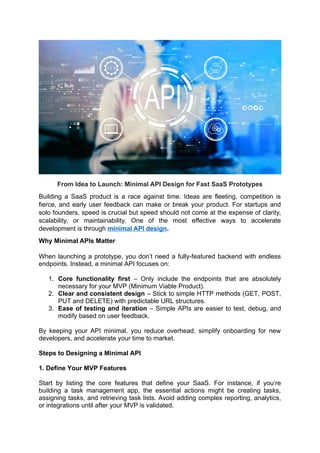 Minimal API Design for Fast SaaS Prototypes.docx