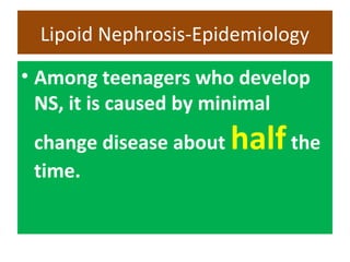 Minimal change disease | PPT