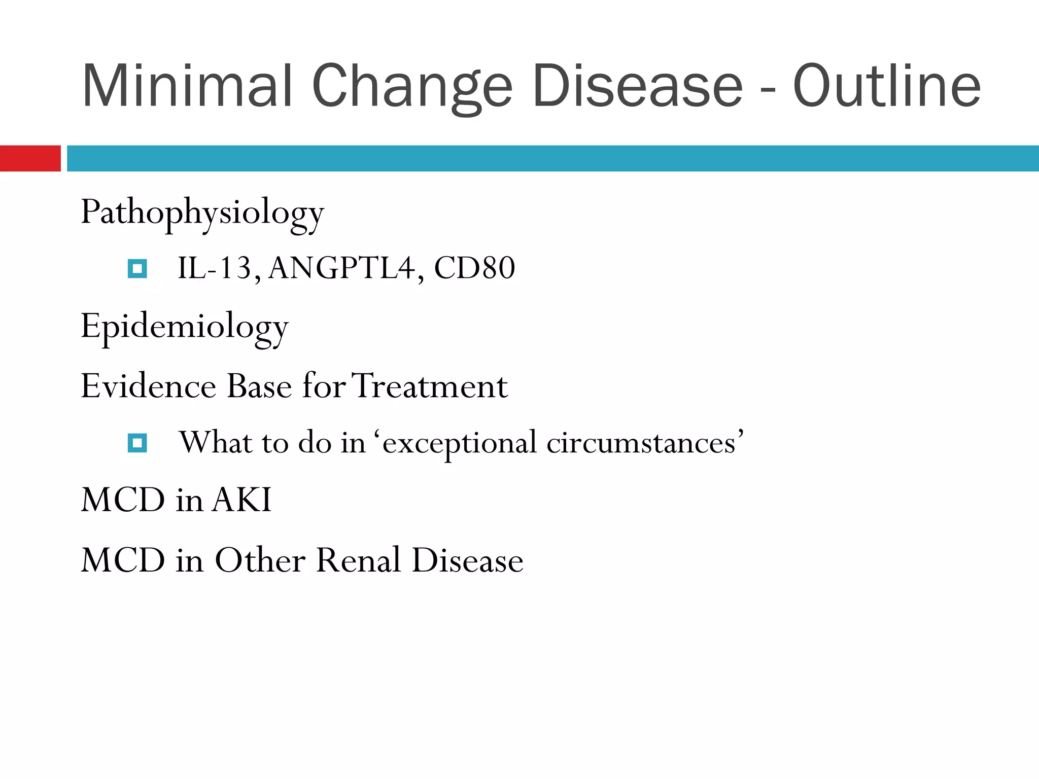 Minimal Change Disease | PPT