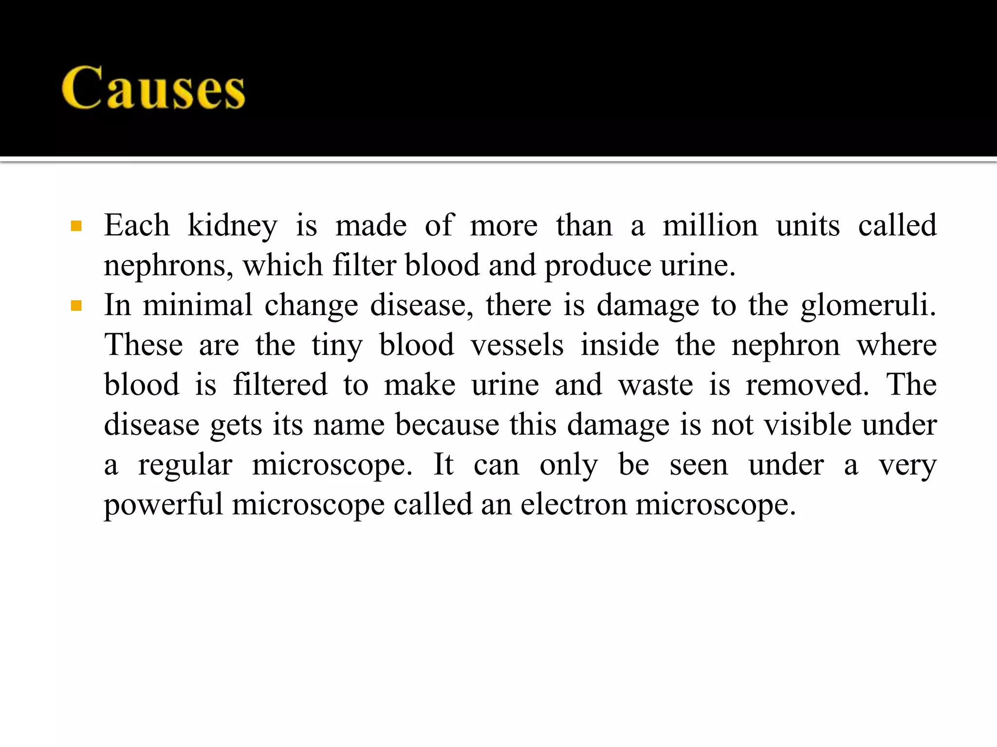 Minimal change disease | PPTX