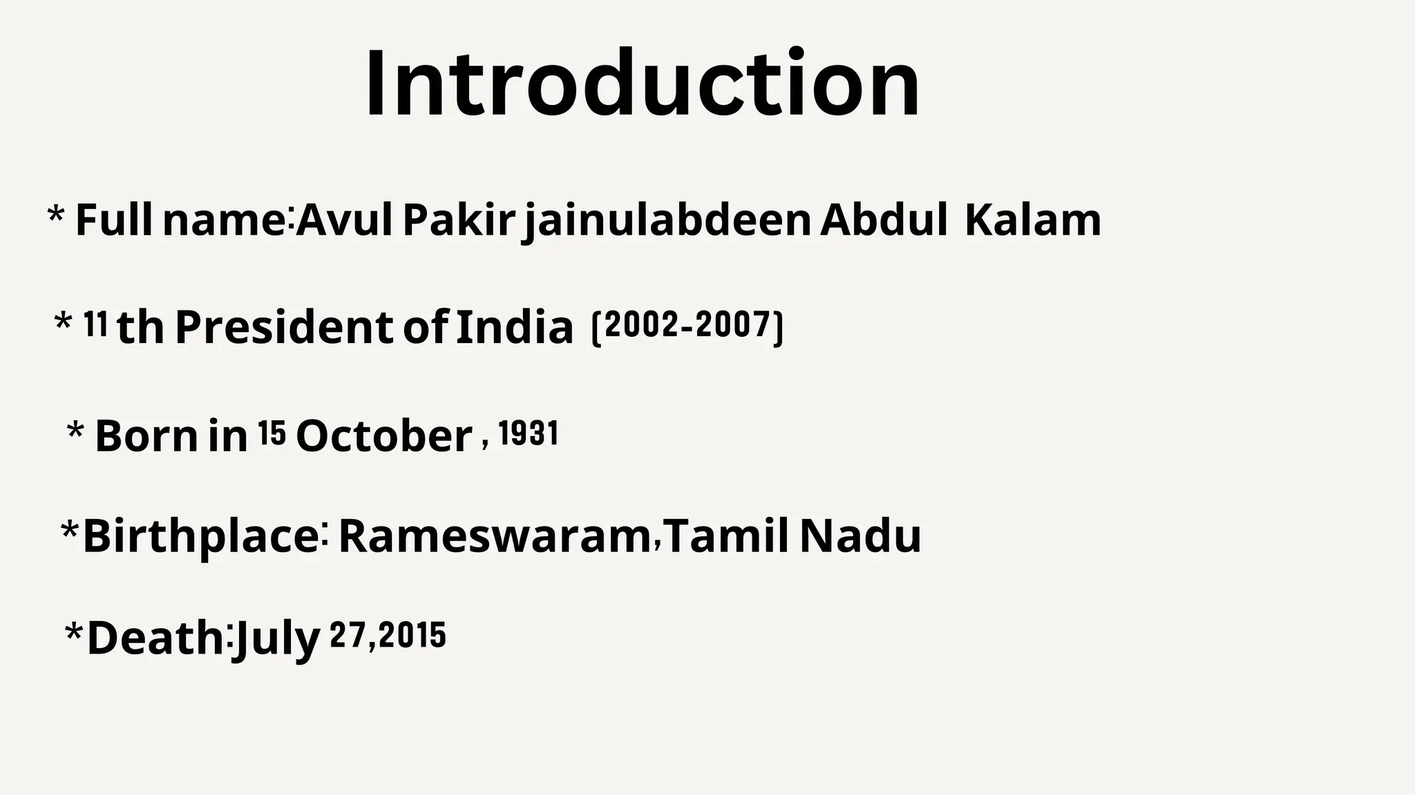 Presentation ppt about A.P.J Abdul kalam | PDF