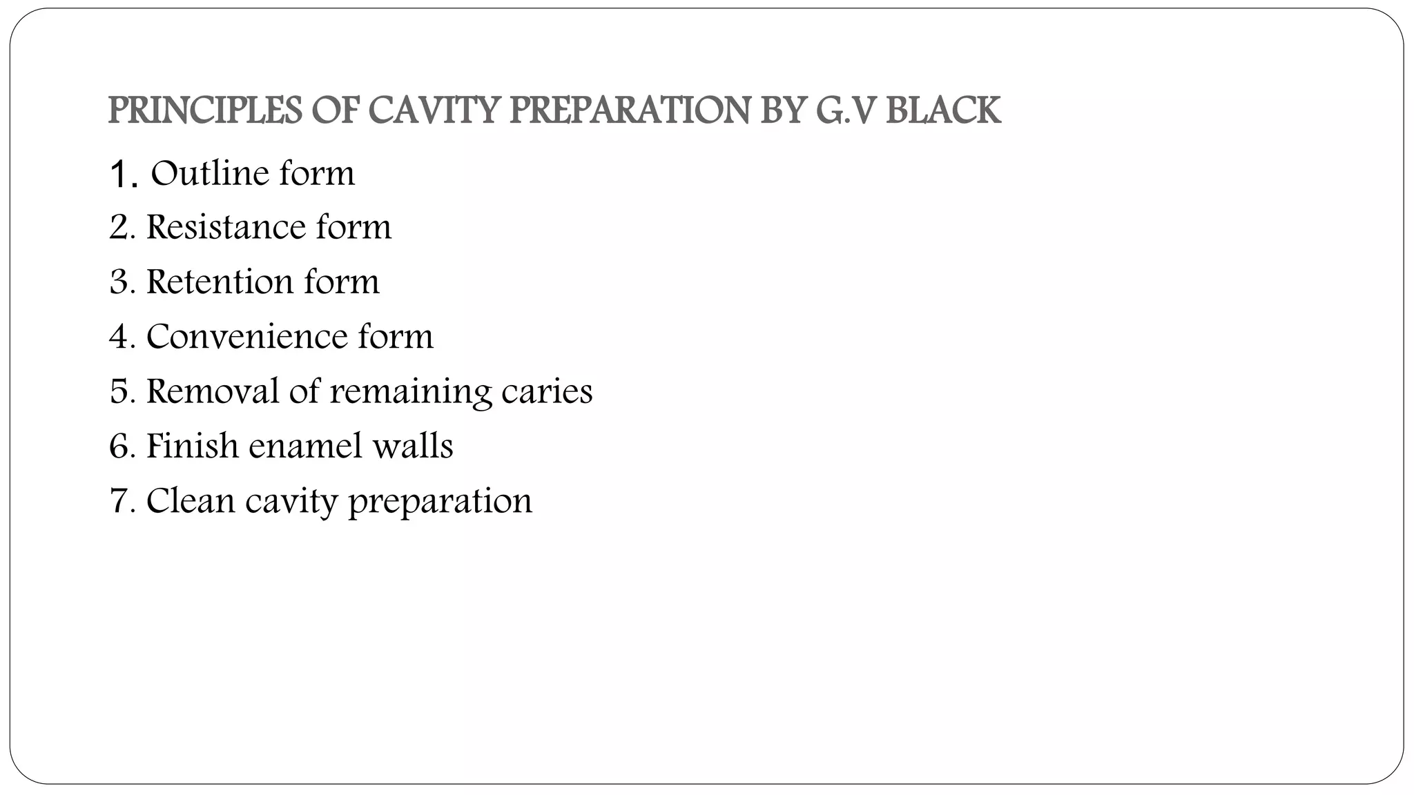 Minimal intervention dentistry vs g.v black | PPTX