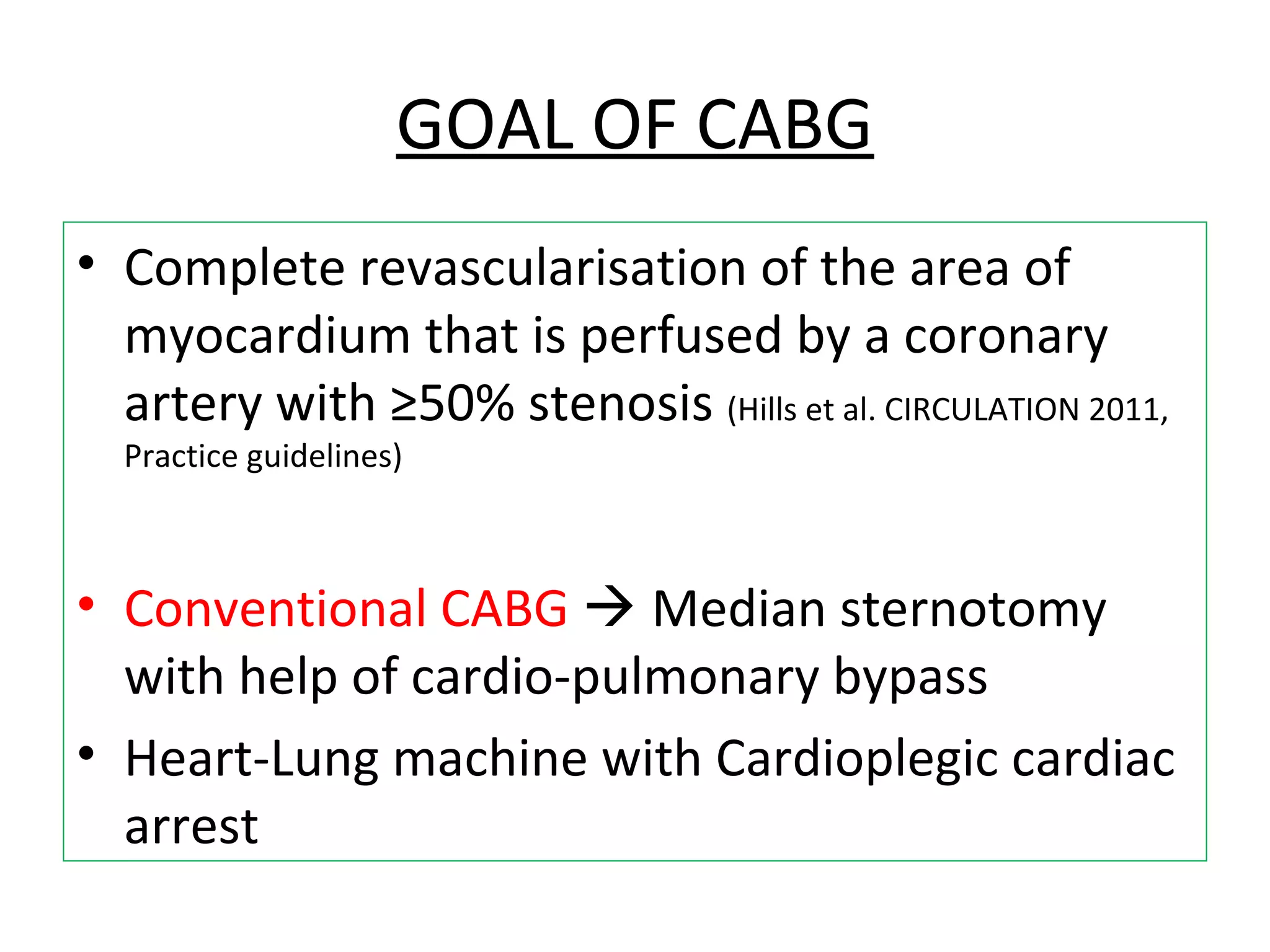 Minimal invasive cabg | PPT