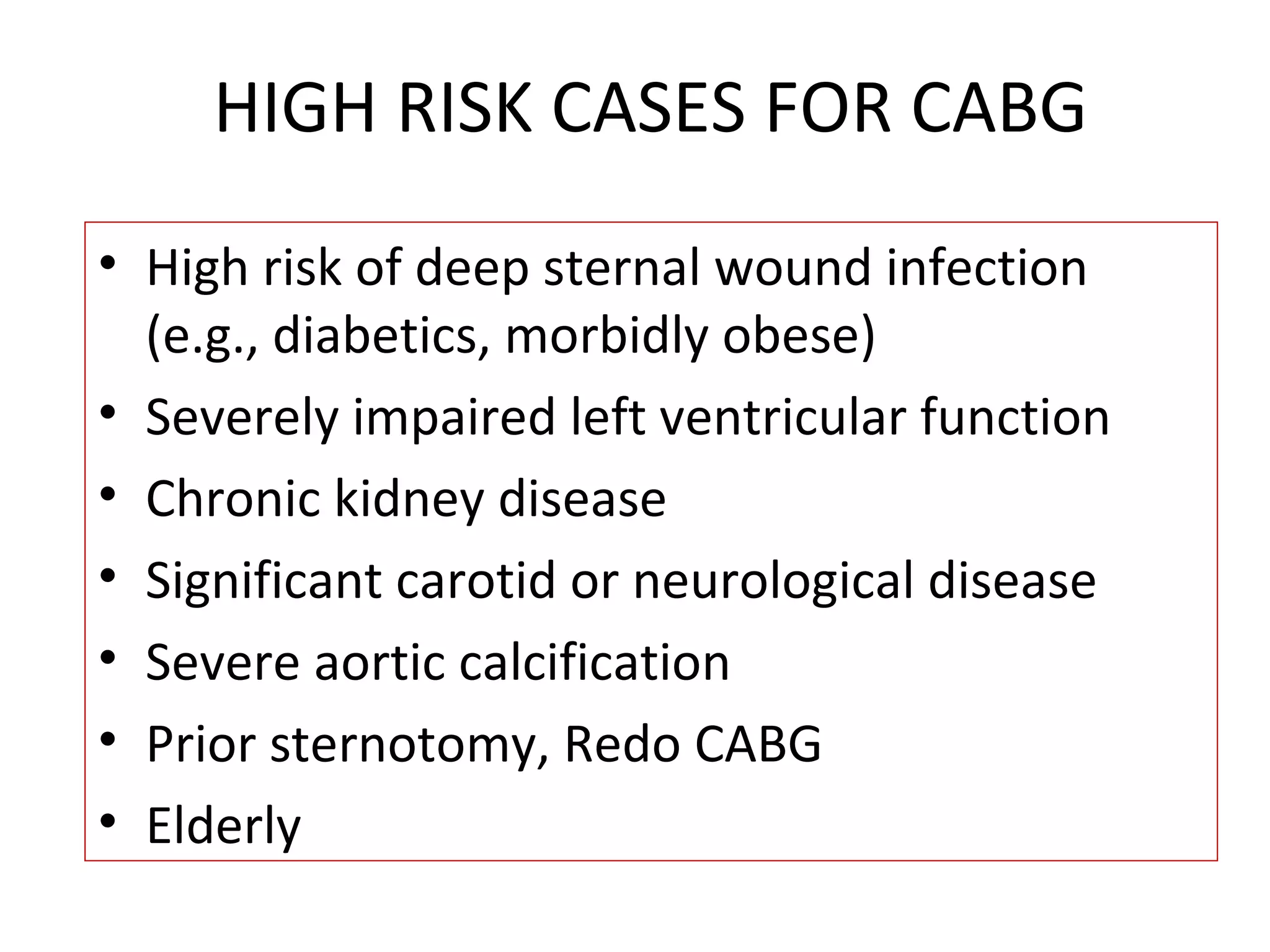 Minimal invasive cabg | PPT
