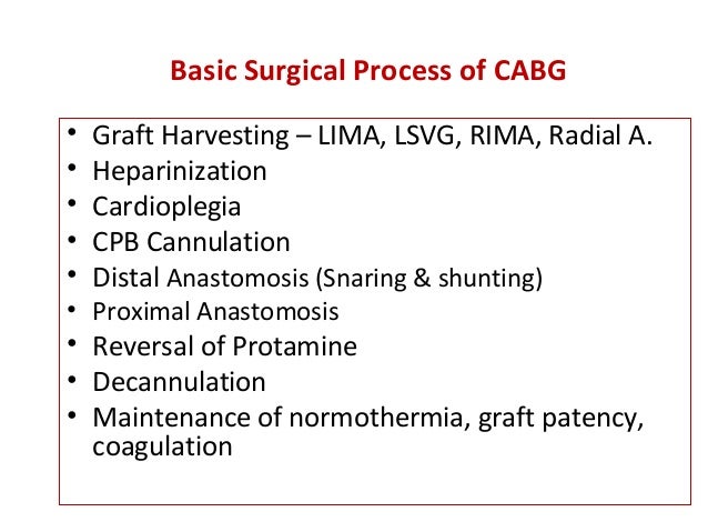 Minimal invasive cabg