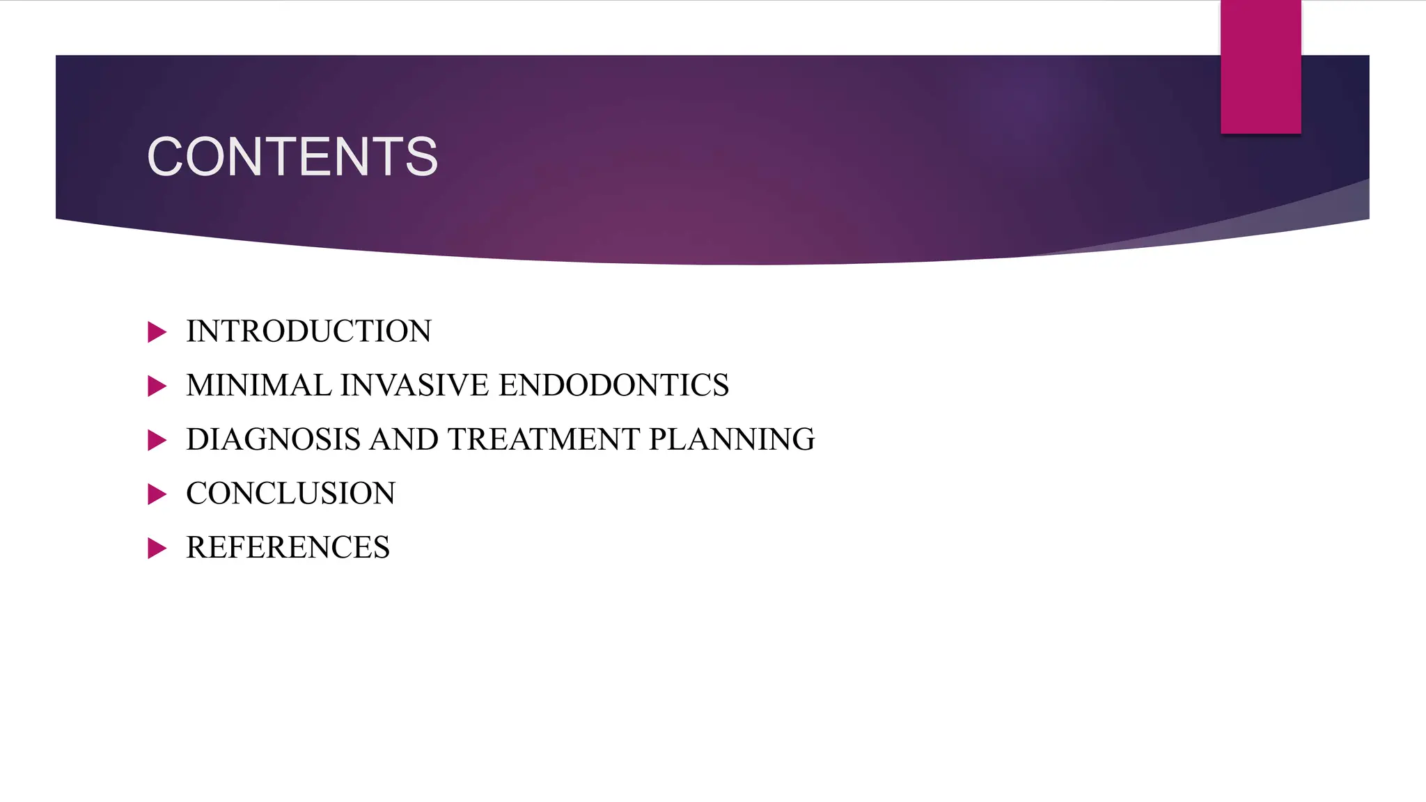 Minimal Invasive Endodontics (1).pptx seminar | PPTX