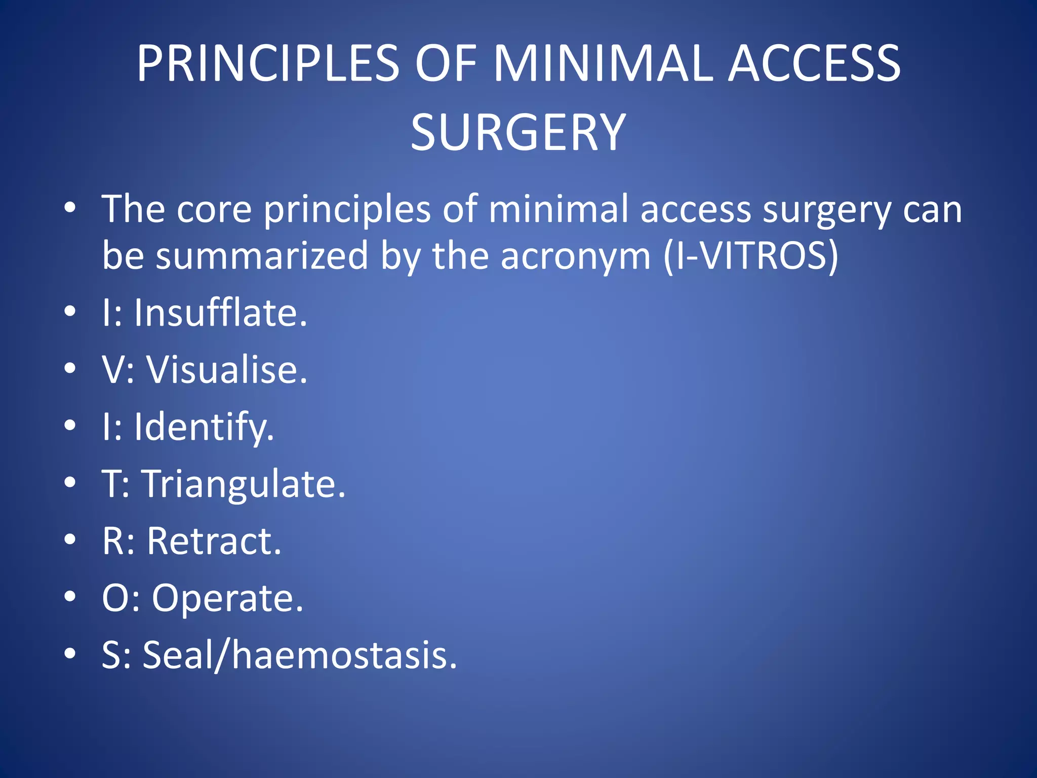 Minimal invasive surgery | PPTX