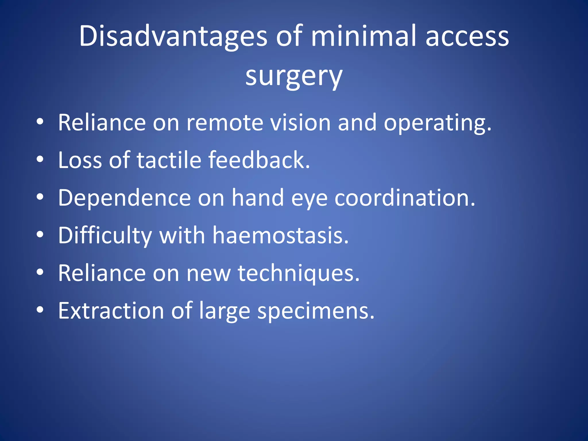 Minimal invasive surgery | PPTX