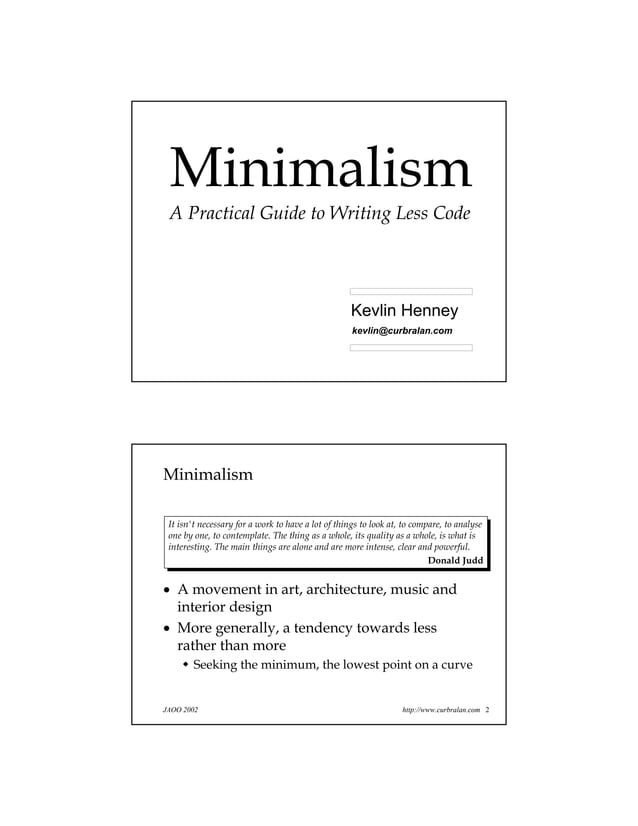 Minimalism | PDF