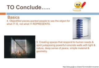 Minimalism ppt | PPTX