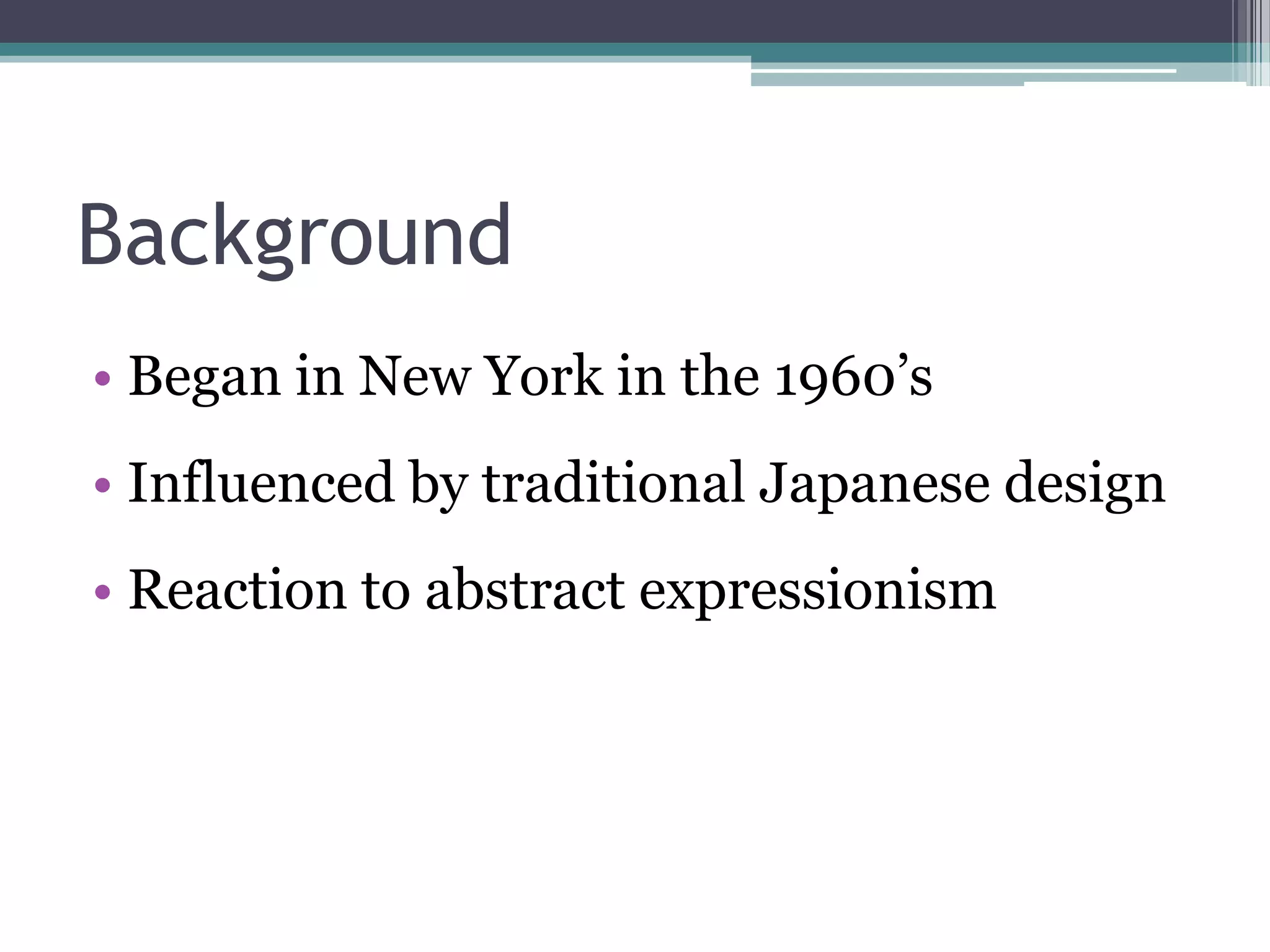 Minimalism project | PPT