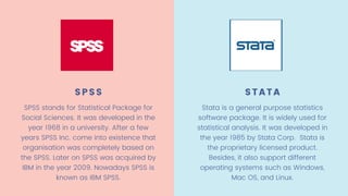 SPSS vs Stata: The Best Ever Comparison | PPT