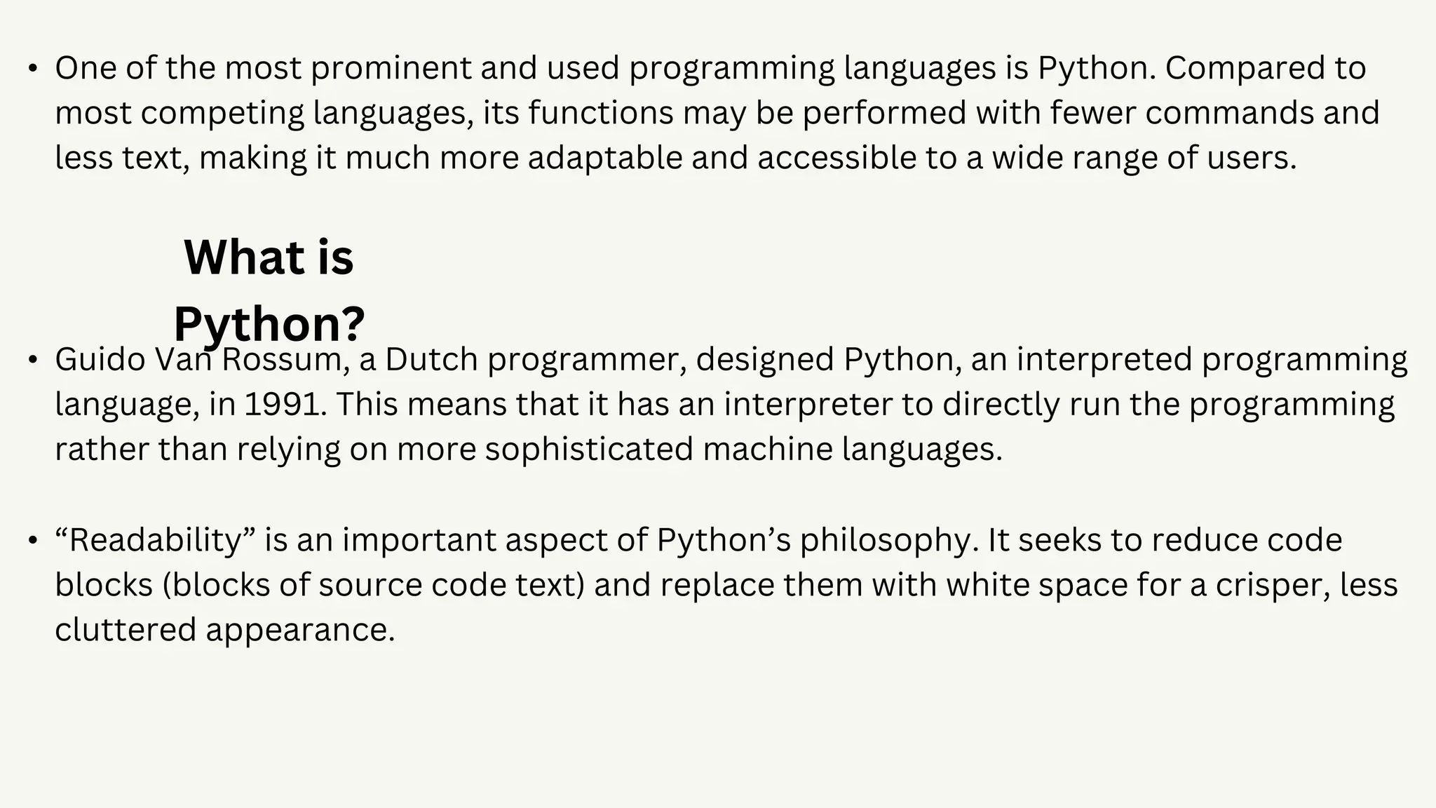 Python Language for Beginners: Comprehensive Guide | PPT Python Language for Beginners: Comprehensive Guide | PPT