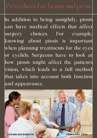 Surgery in Ptosis Cosmetic and Medical Considerations | PDF