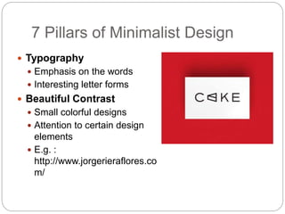 Approach for minimalist design | PPTX