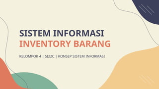 Sistem Inventory Barang pada toko ritell | PPT