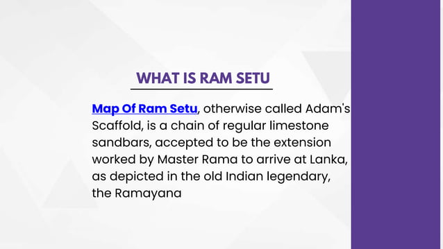 Most Detailed Undersea Map Of Ram Setu view | PPT