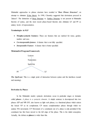 Minimalist program | DOCX