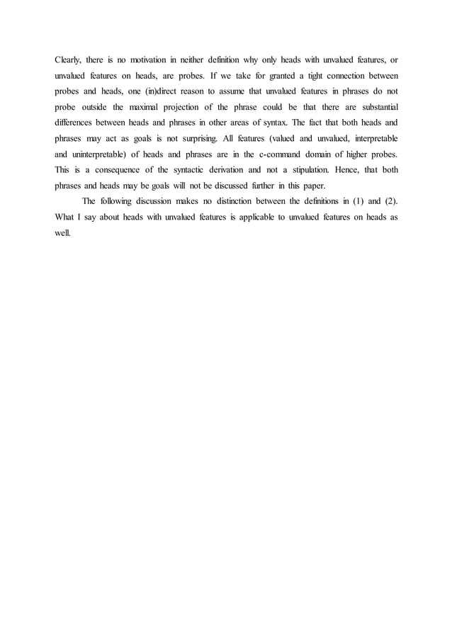 Minimalist program | DOCX | Science