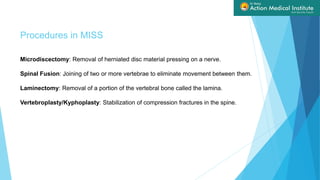Minimally Invasive Spine Surgery | Sri Balaji Action Medical Institute ...