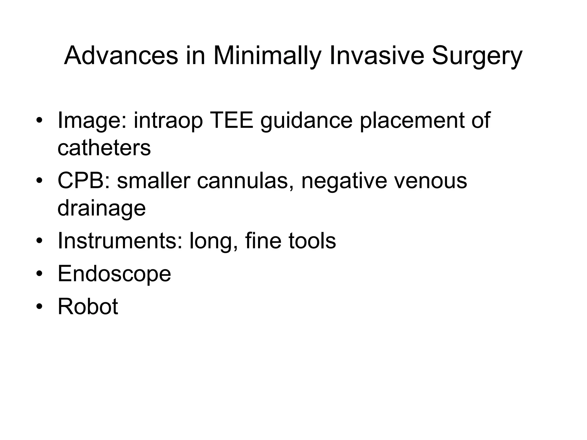 Minimally invasive cardiac surgery | PDF