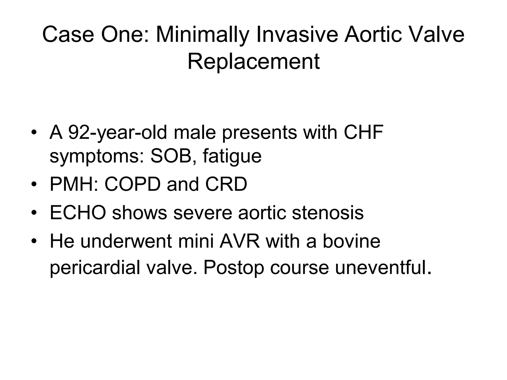 Minimally invasive cardiac surgery | PDF