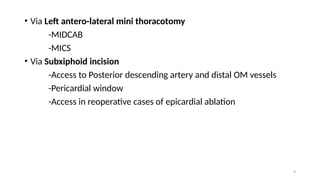 Minimally invasive cardiac surgery for anesthesia.pptx
