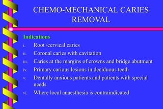 Minimally invasive caries therapy part 2 | PPT