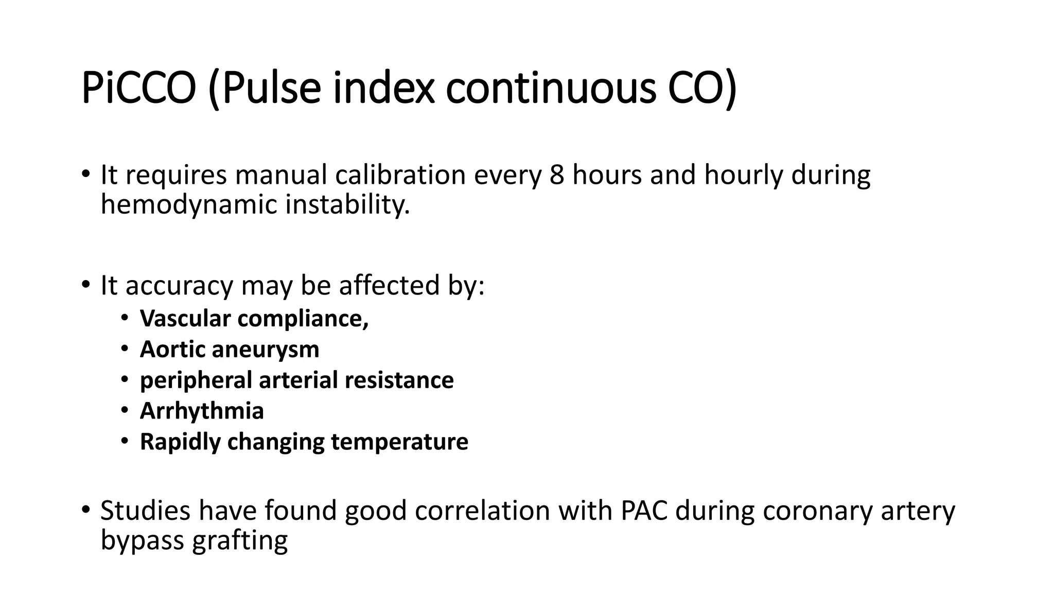 Minimally invasive Cardiac output Monitoring | PPTX