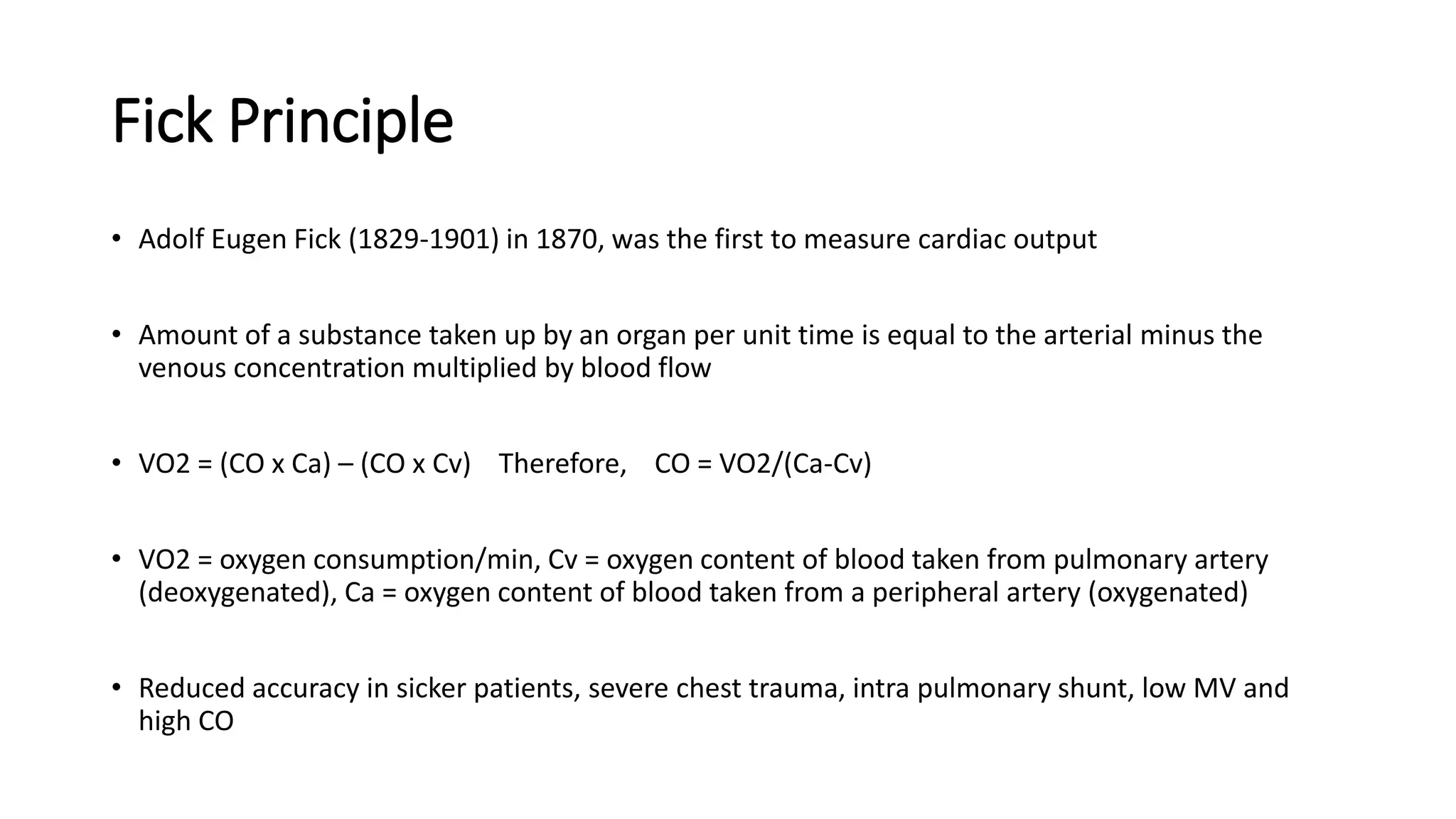 Minimally invasive Cardiac output Monitoring | PPTX