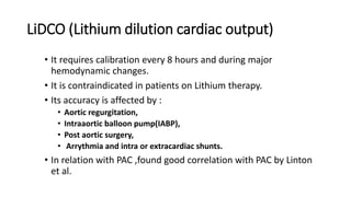 Minimally invasive Cardiac output Monitoring | PPTX
