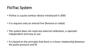 Minimally invasive Cardiac output Monitoring | PPTX