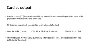 Minimally invasive Cardiac output Monitoring | PPTX