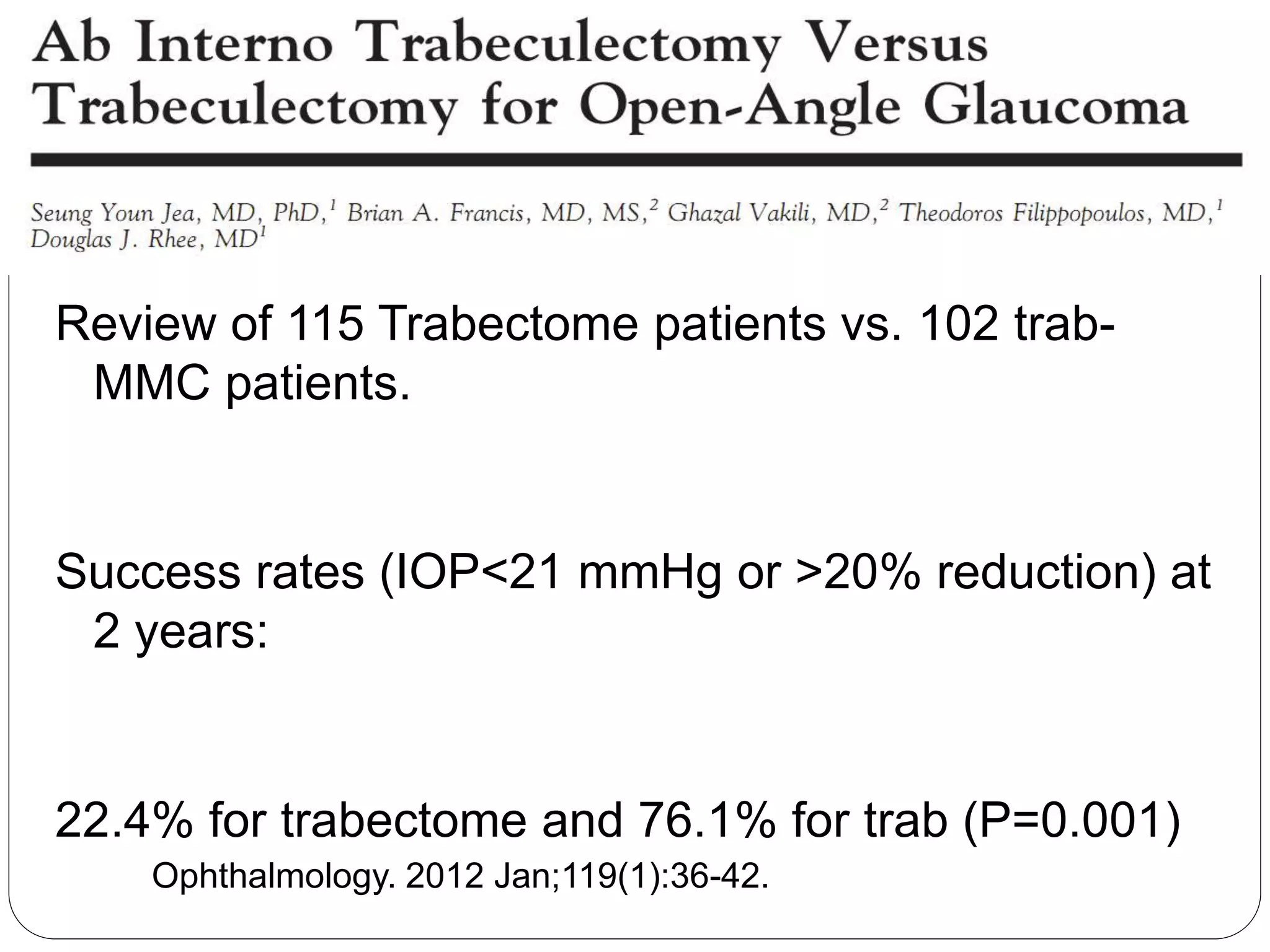 Minimally invasive glaucoma surgery | PPTX