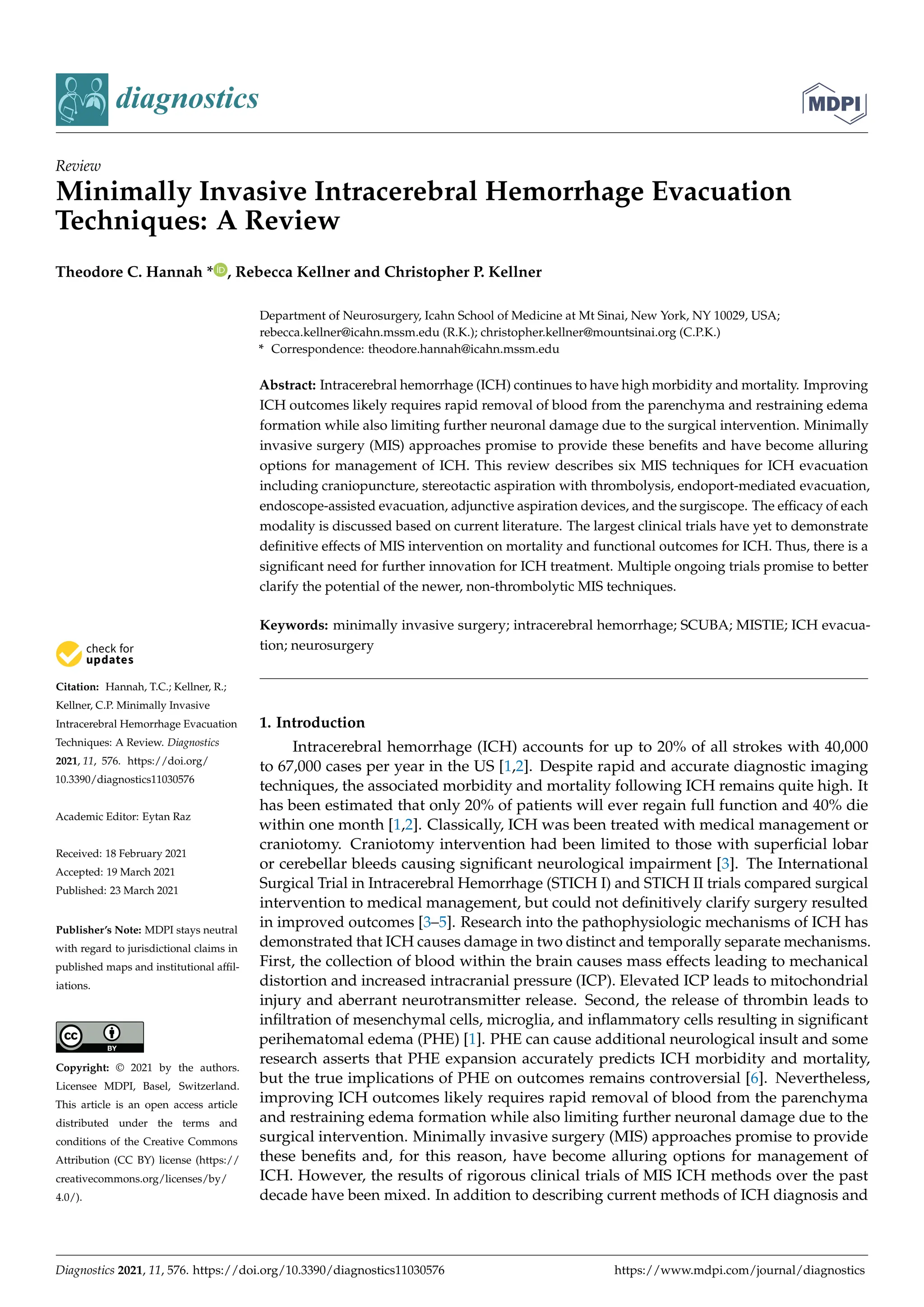 Minimally Invasive Intracerebral Hemorrhage Evacuation.pdf