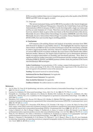 Minimally Invasive Intracerebral Hemorrhage Evacuation.pdf | First Aid | Injuries
