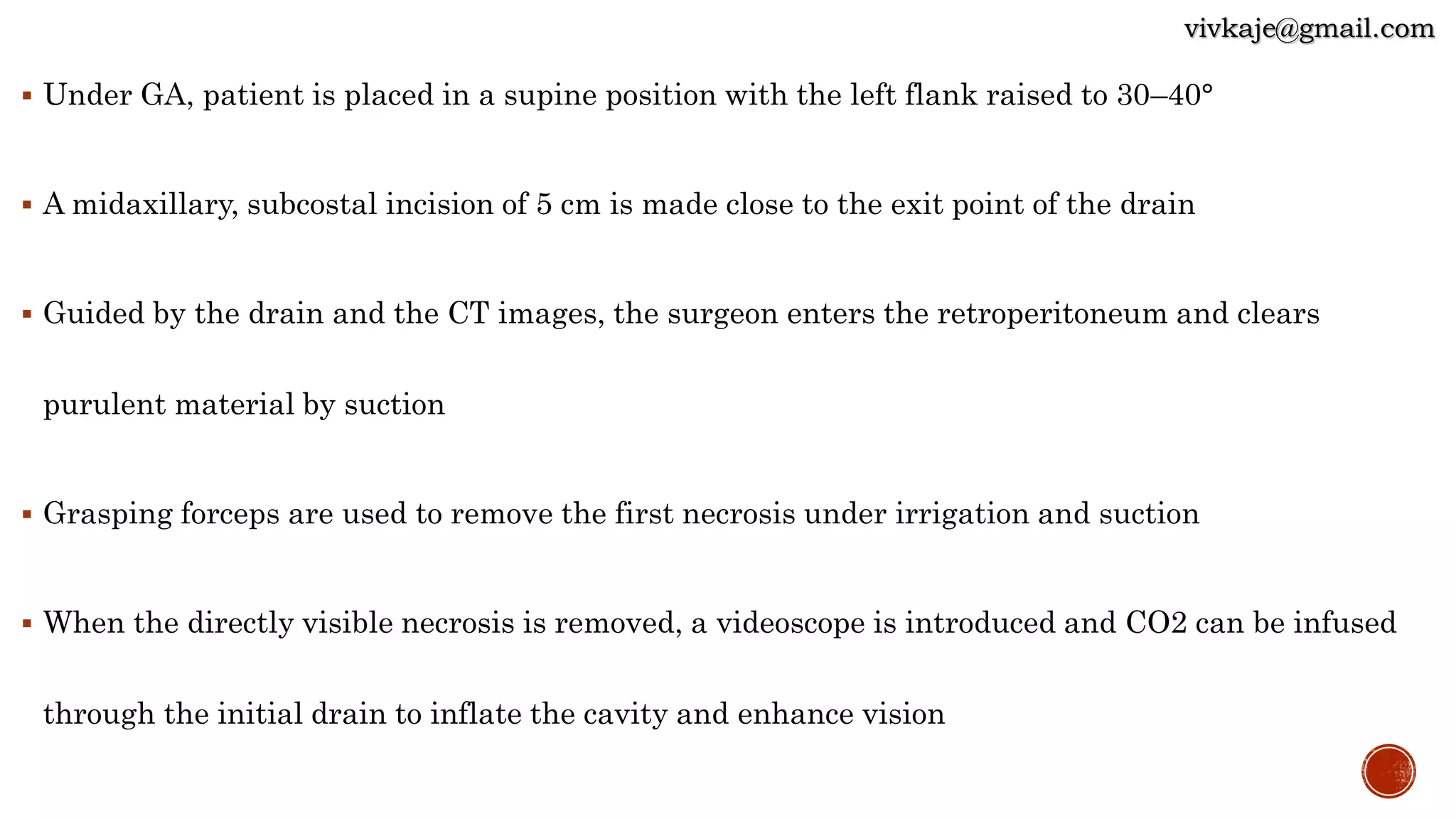 Minimally invasive necrosectomy | PPTX