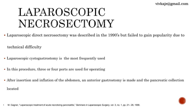 Minimally invasive necrosectomy | PPT