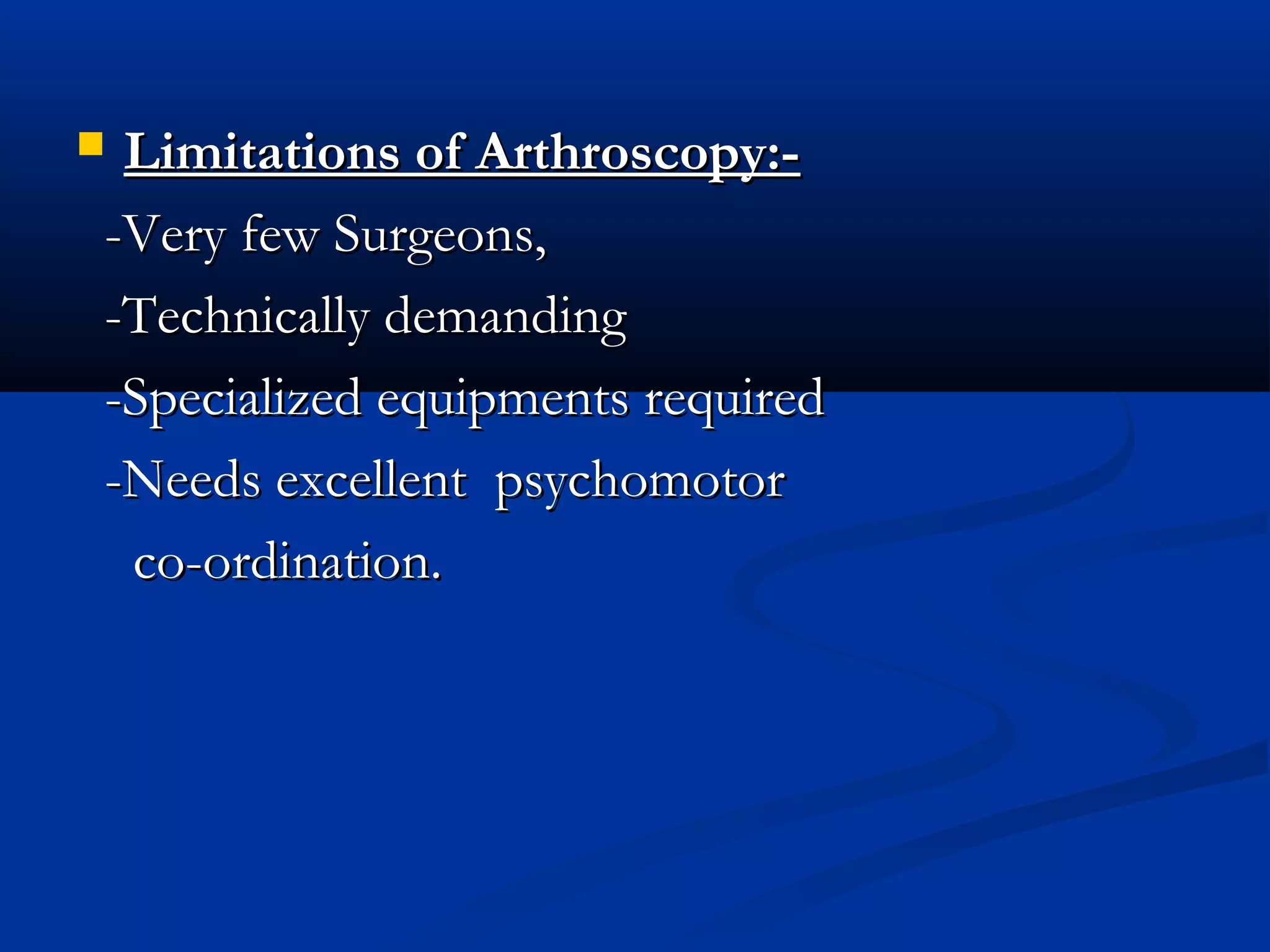 Minimally Invasive Surgery in Orthopaedics. | PPT