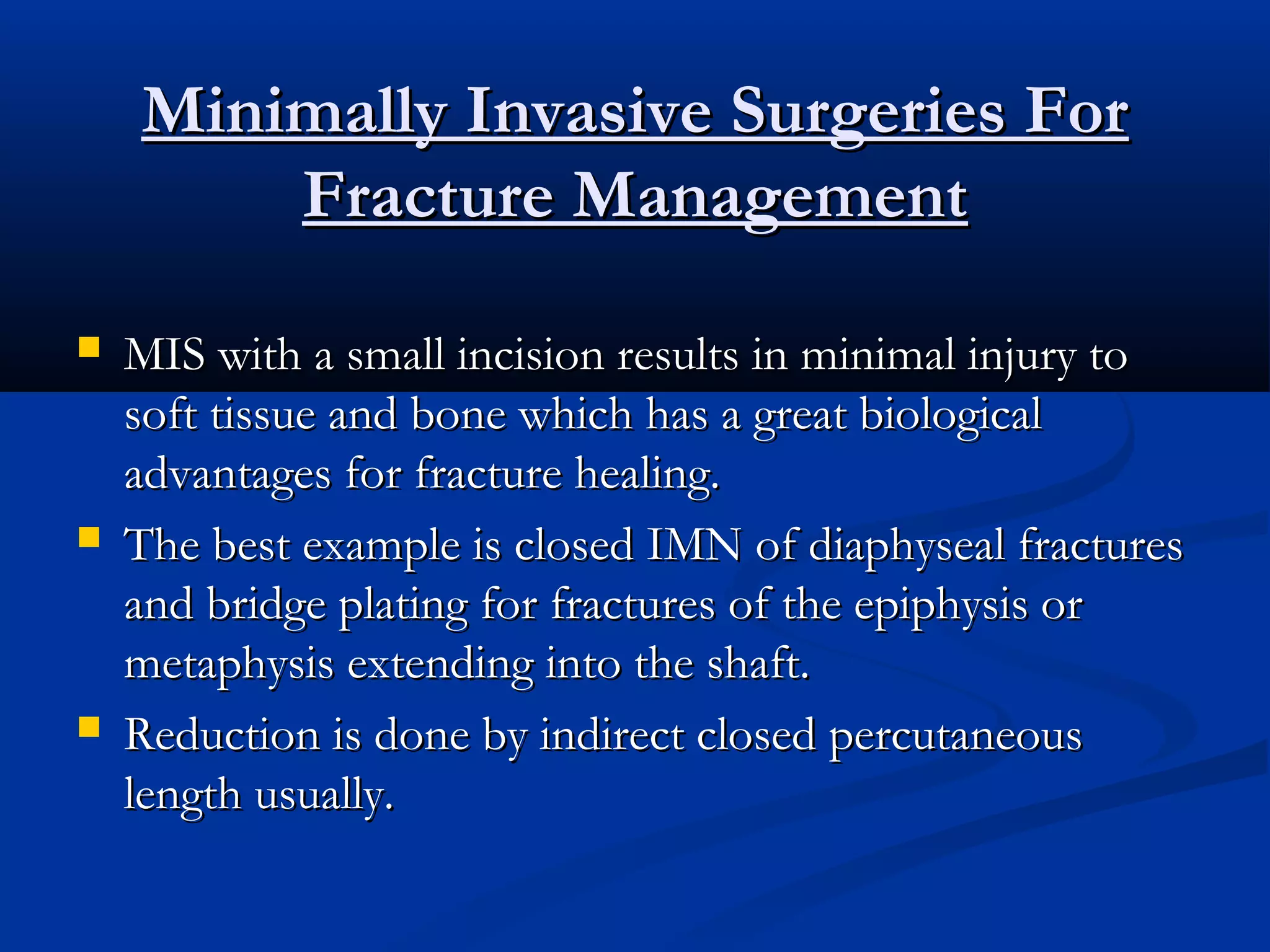Minimally Invasive Surgery in Orthopaedics. | PPT