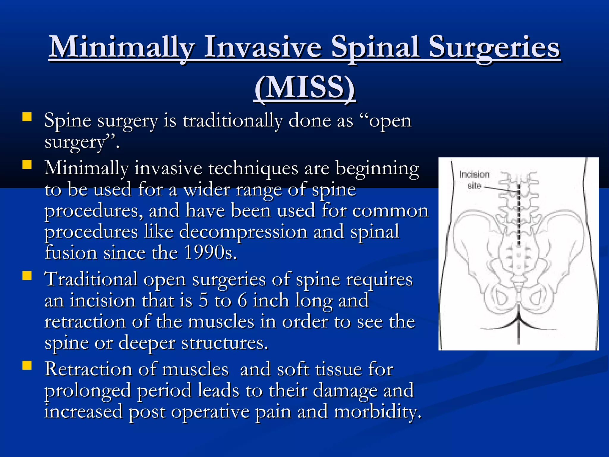 Minimally Invasive Surgery in Orthopaedics. | PPT