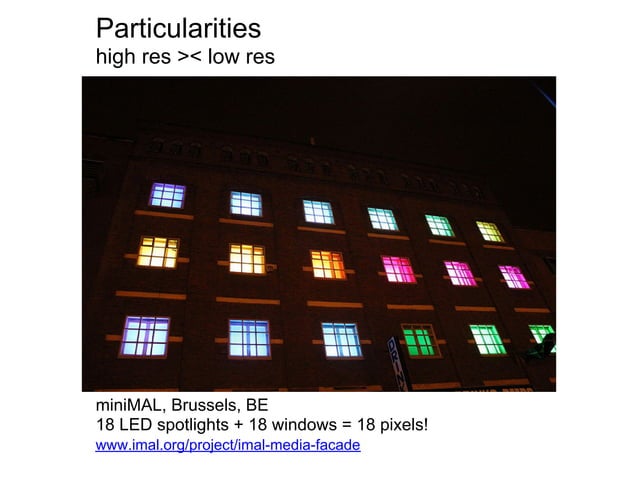 miniMAL & other low-res media facades | PPT
