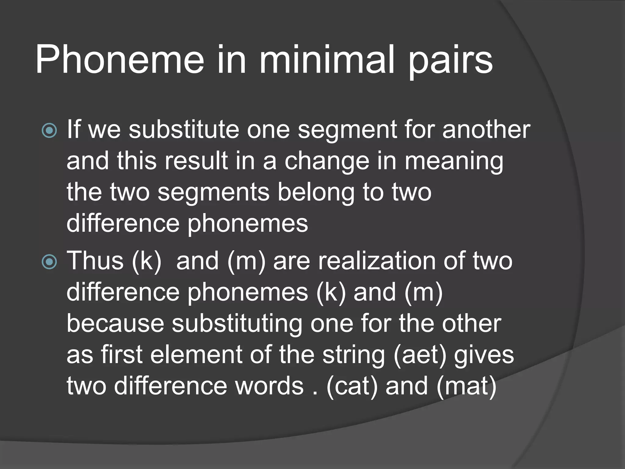 Minimal pairs and minimal sets in Phonology | PPTX