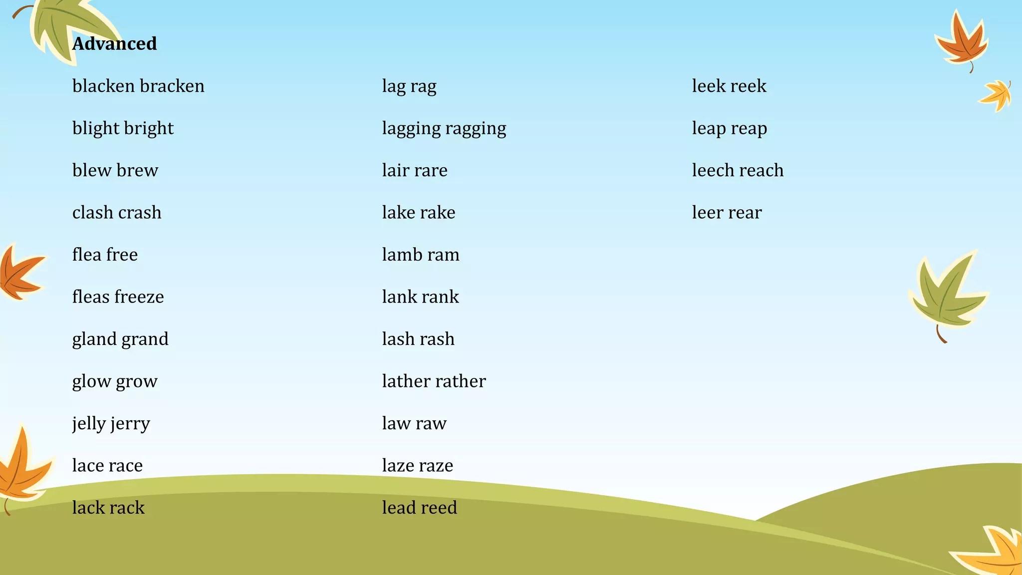 Minimal pairs L and R | PPTX