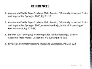 Minimal processing | PPTX