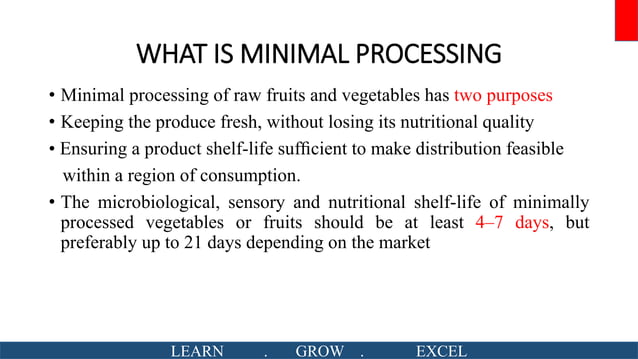 Minimal processing | PDF