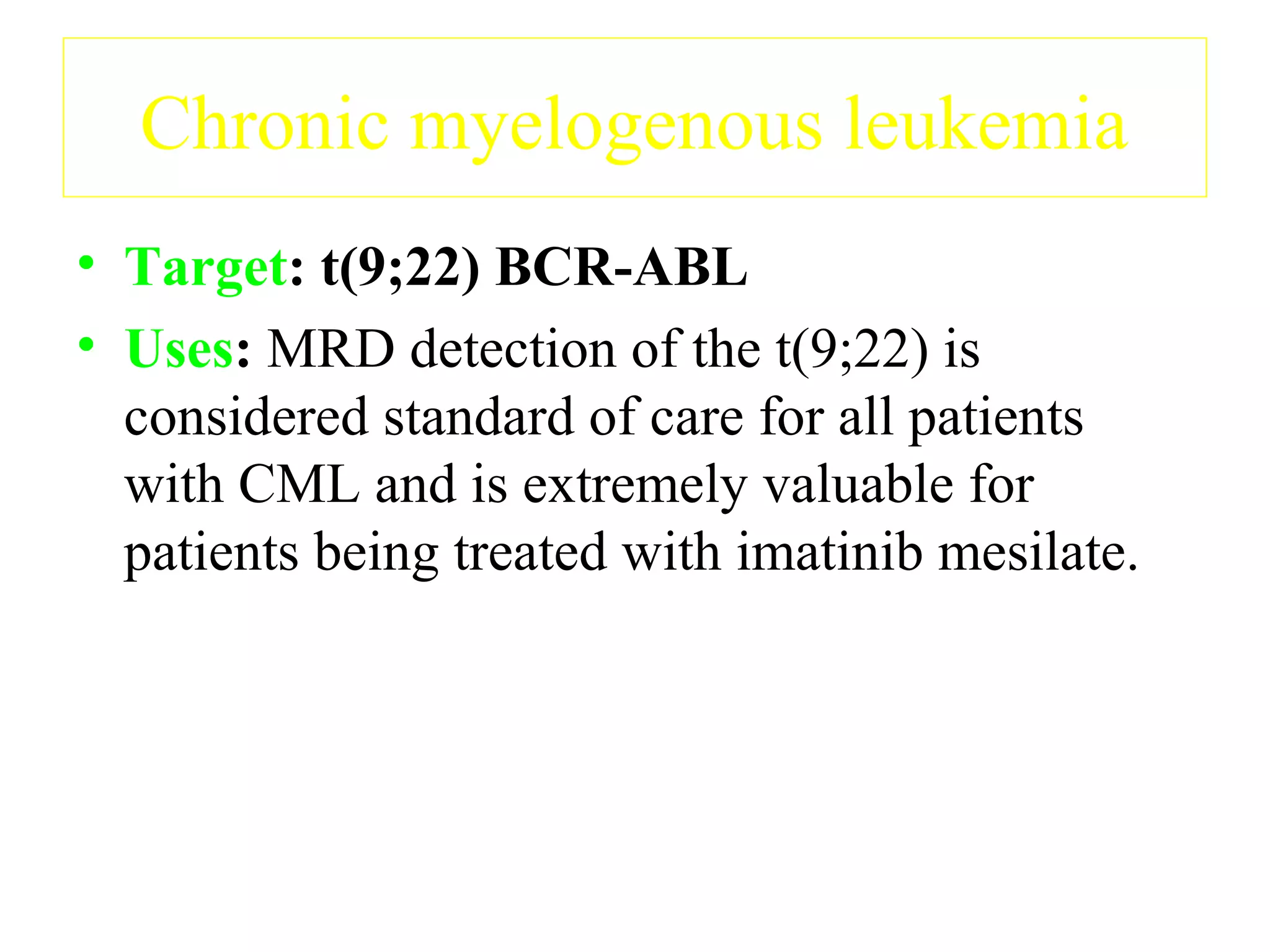 Minimal residual disease | PPT
